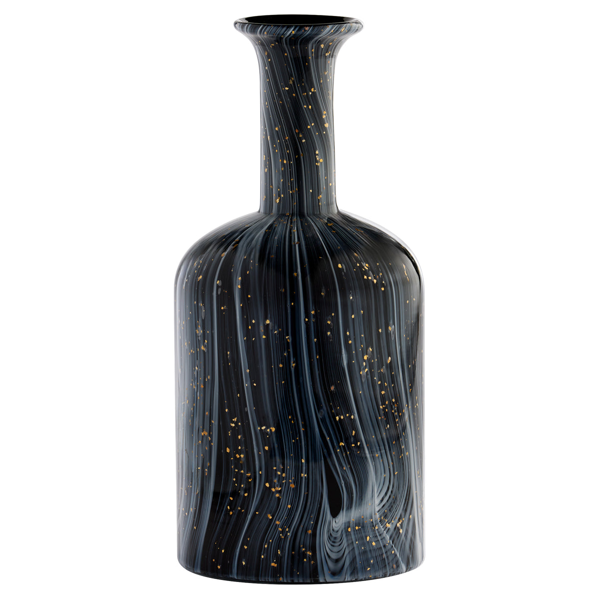 Infinity Vase | Black | Grey | Gold - Medium — Quorum Home
