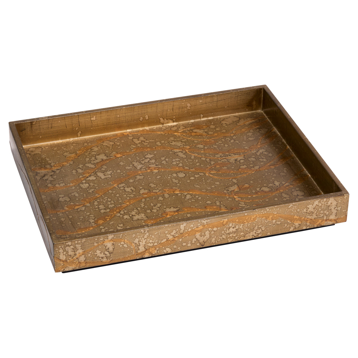 Florence Tray | Bronze Lacquer | Rectangle - Medium — Quorum Home