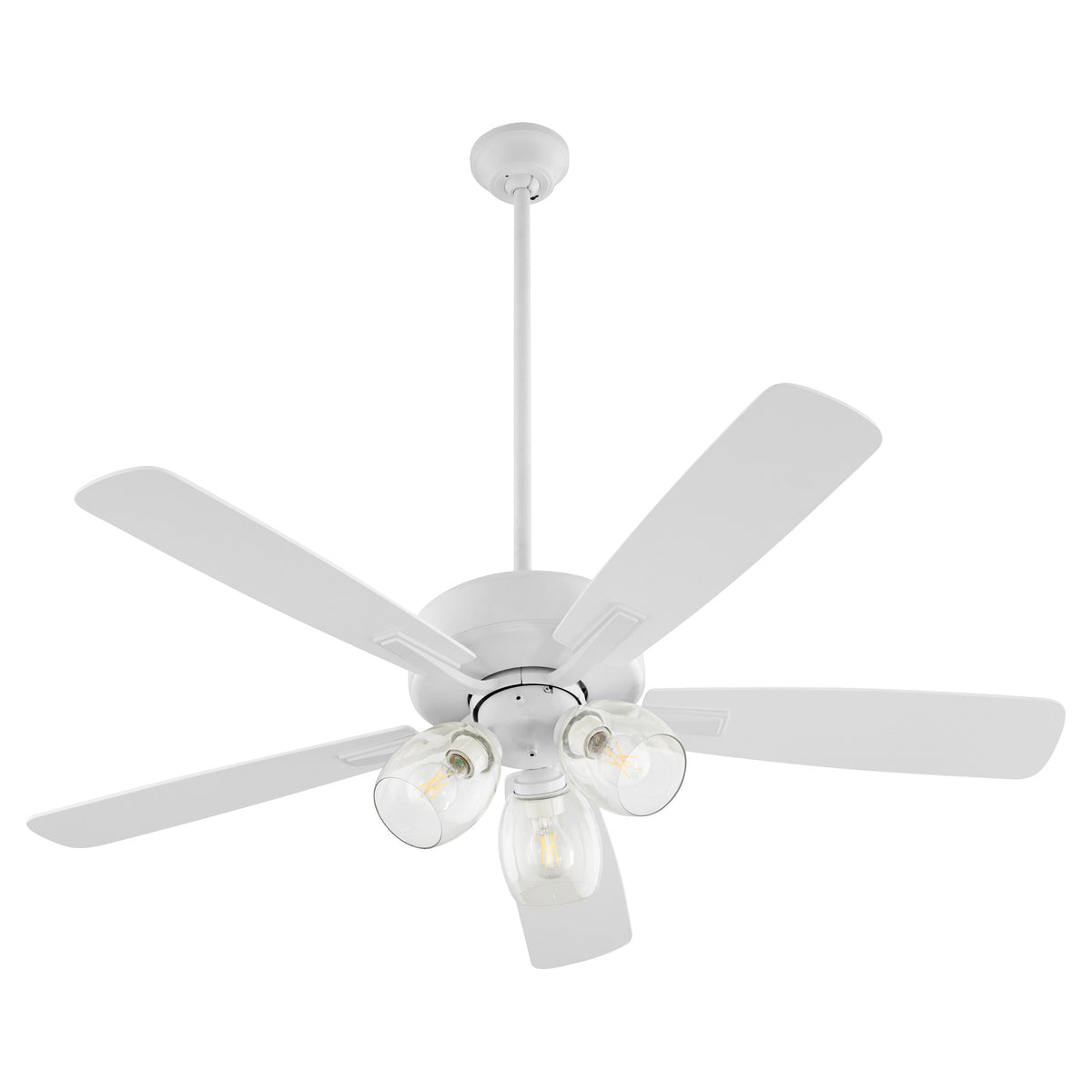OVATION 3 Light Clear Glass - Studio White — Quorum Home
