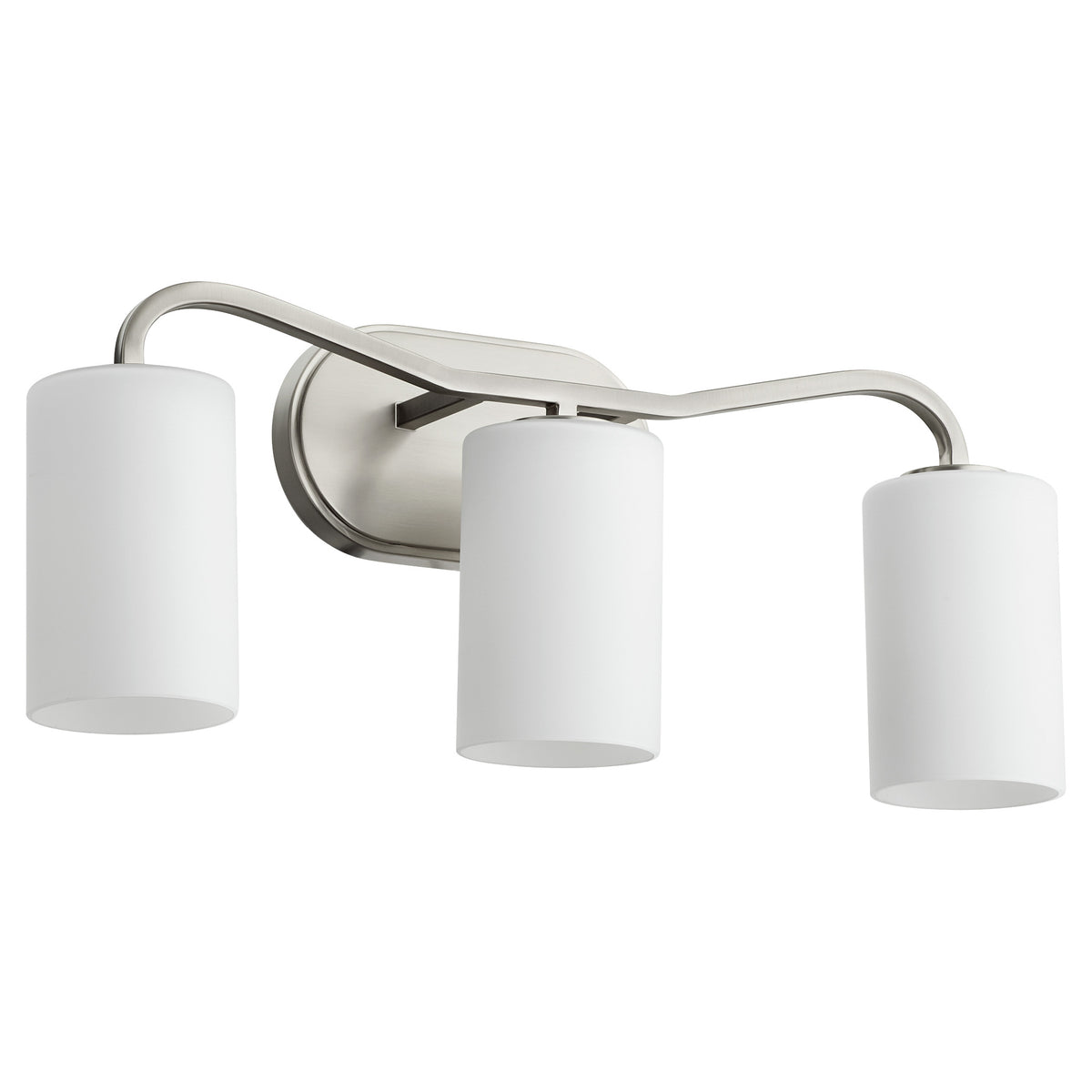RUTHERFORD 3 Light Vanity - Satin Nickel — Quorum Home