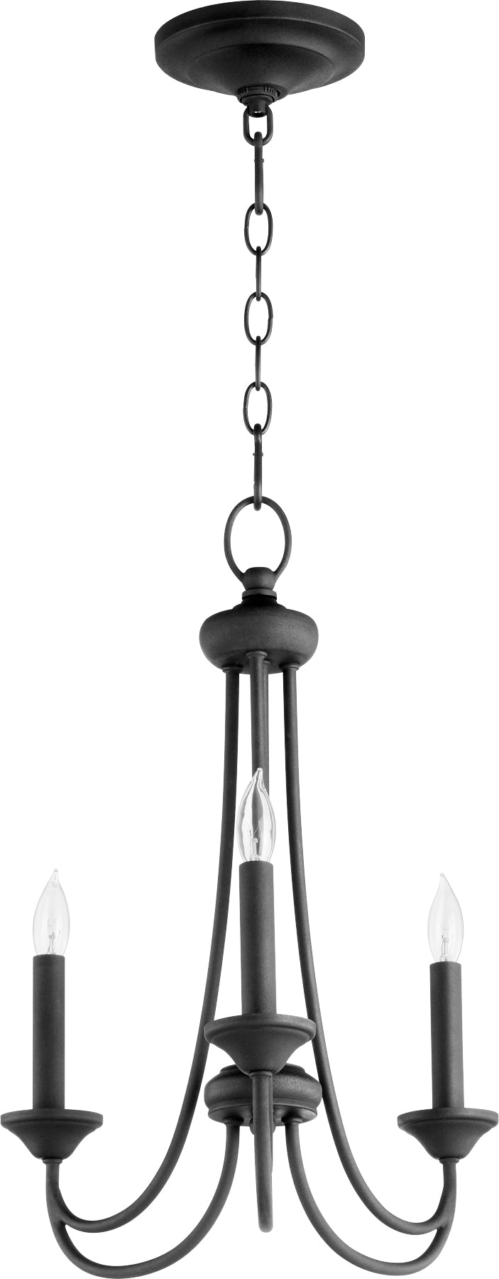 Quorum Home | Three Light Chandelier | Quorum 6250-3-69 | Shop Now